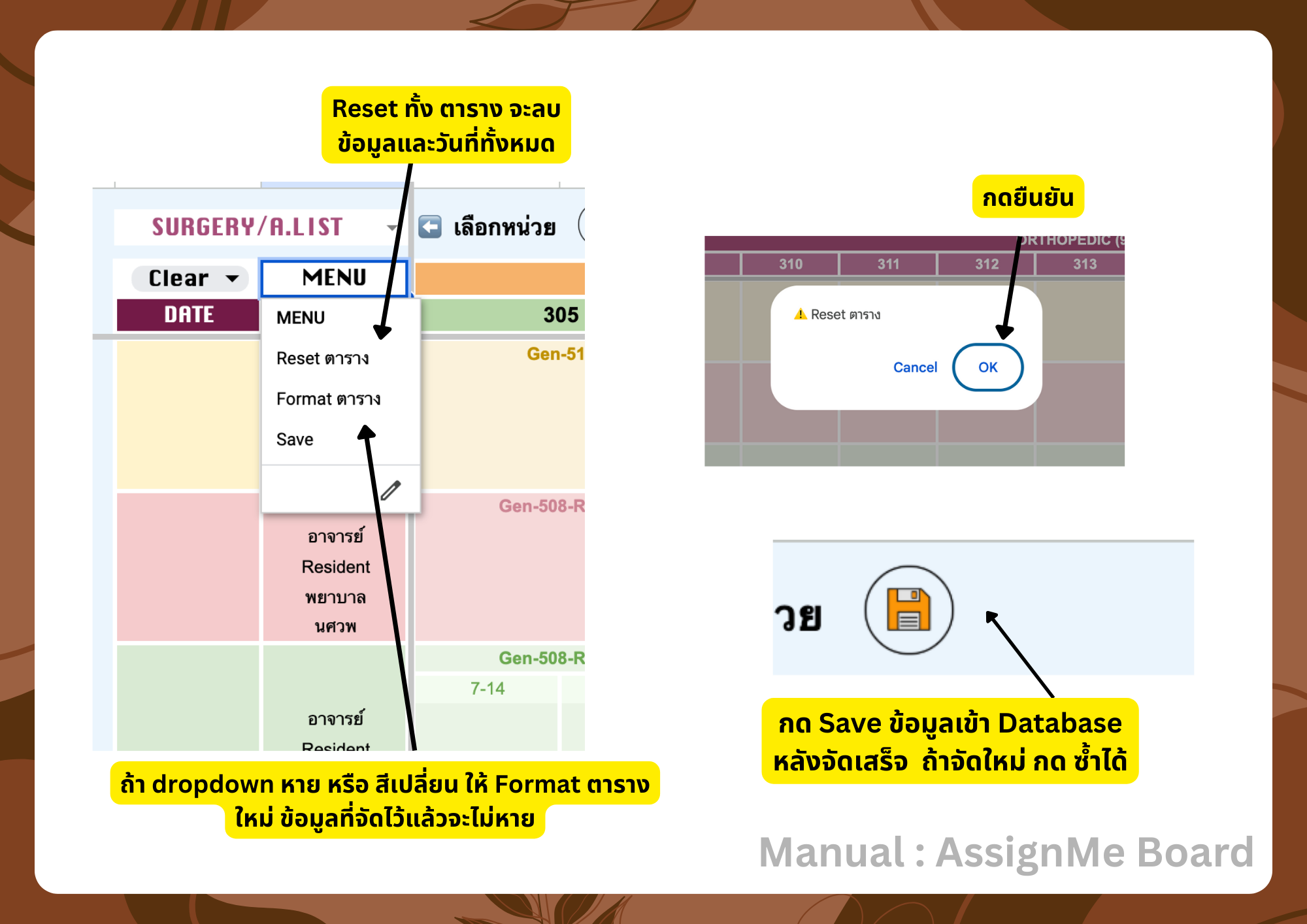 Anesthesia Assignment Board